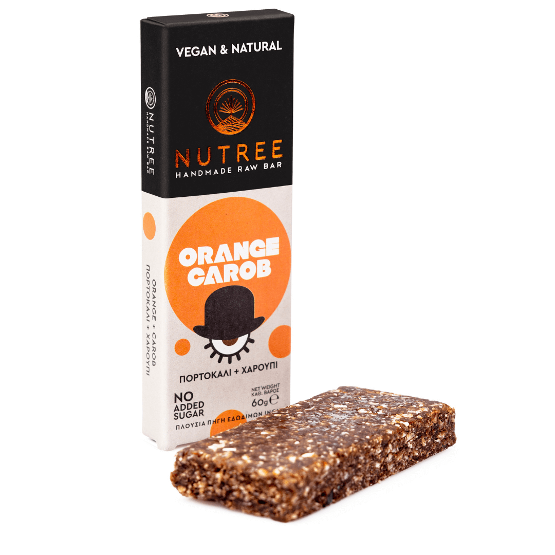 Μπάρα Ενέργειας Χαρούπι-Πορτοκάλι 60gr Nutree – Nature Blend